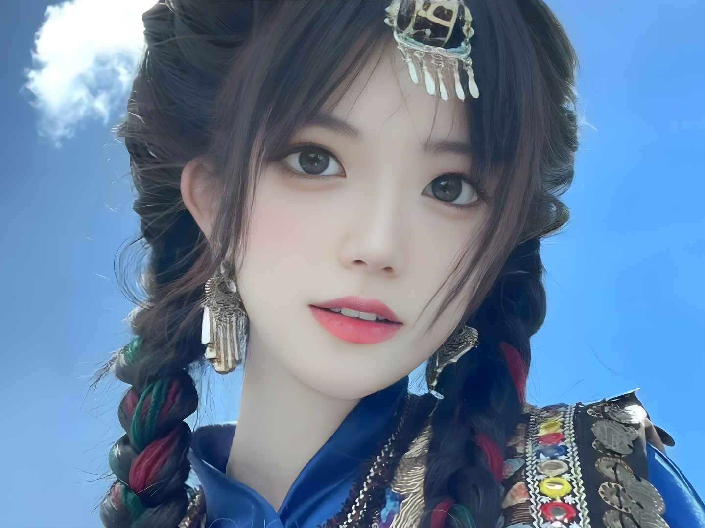 漂亮少数民族美女图片 壁纸高清